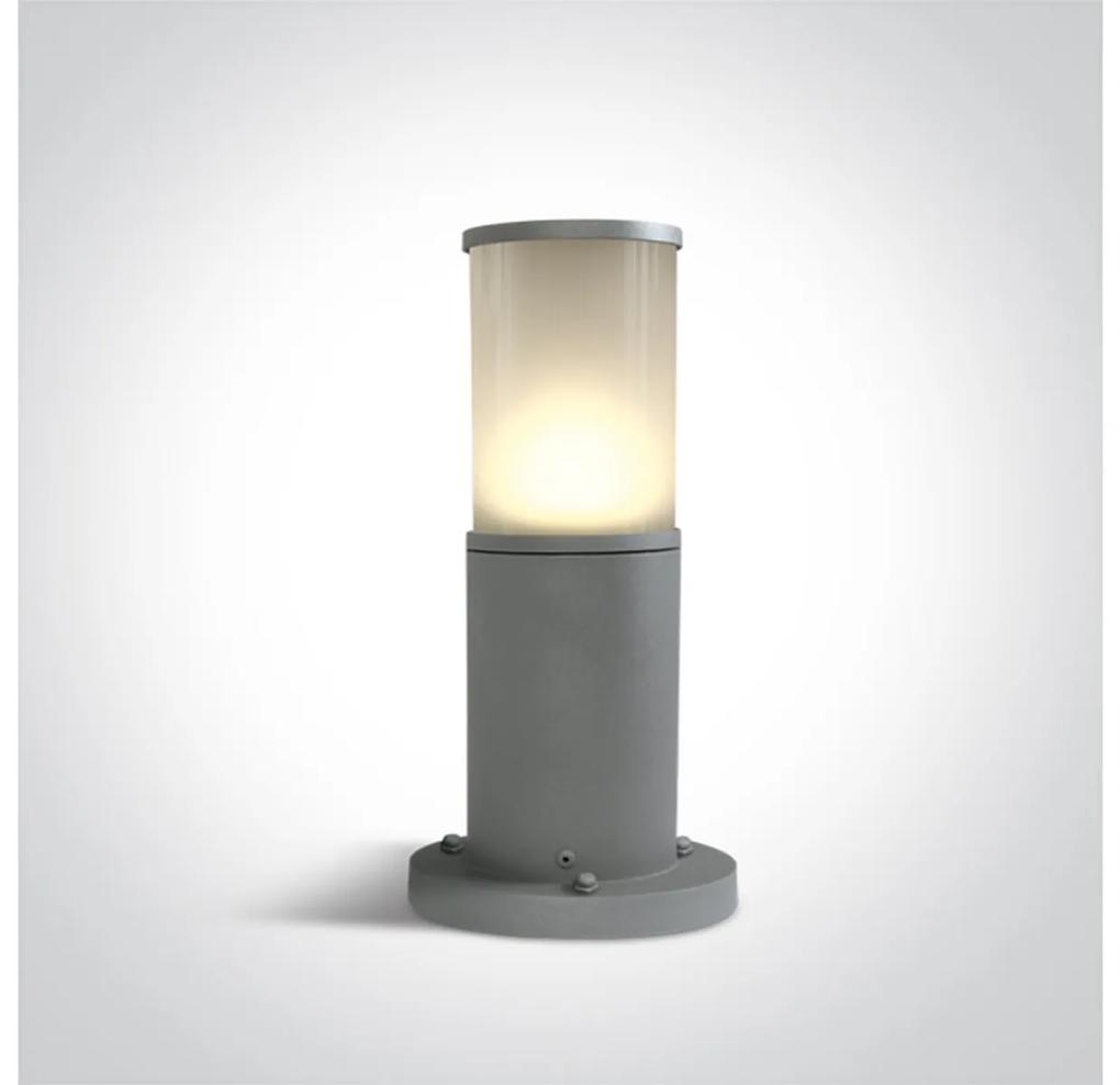 ONE Light 67100/G stojací sloupkové svítidlo, šedé, E27, 35cm, IP54