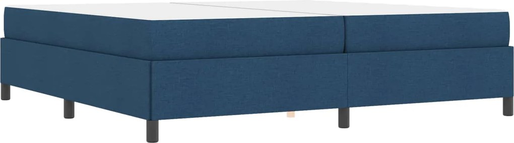 Postel s boxspringem Modrá 200 x 200 cm textil 3398891