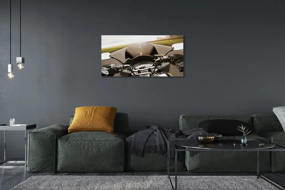 Obrazy na plátně Motocyklu silničního oblohy top 140x70 cm