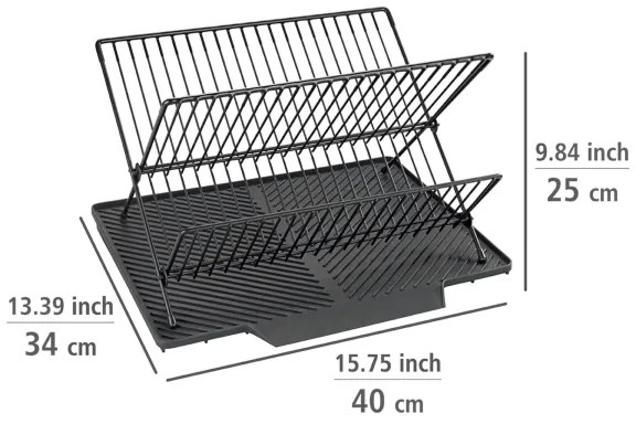 WENKO 54771100 - Odkapávač NELIA 34x40 cm černá