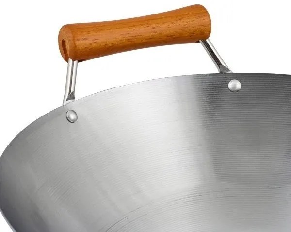 Ken Hom wok pánev Excellence z uhlíkové oceli, vypalovací, 36 cm, KH436003