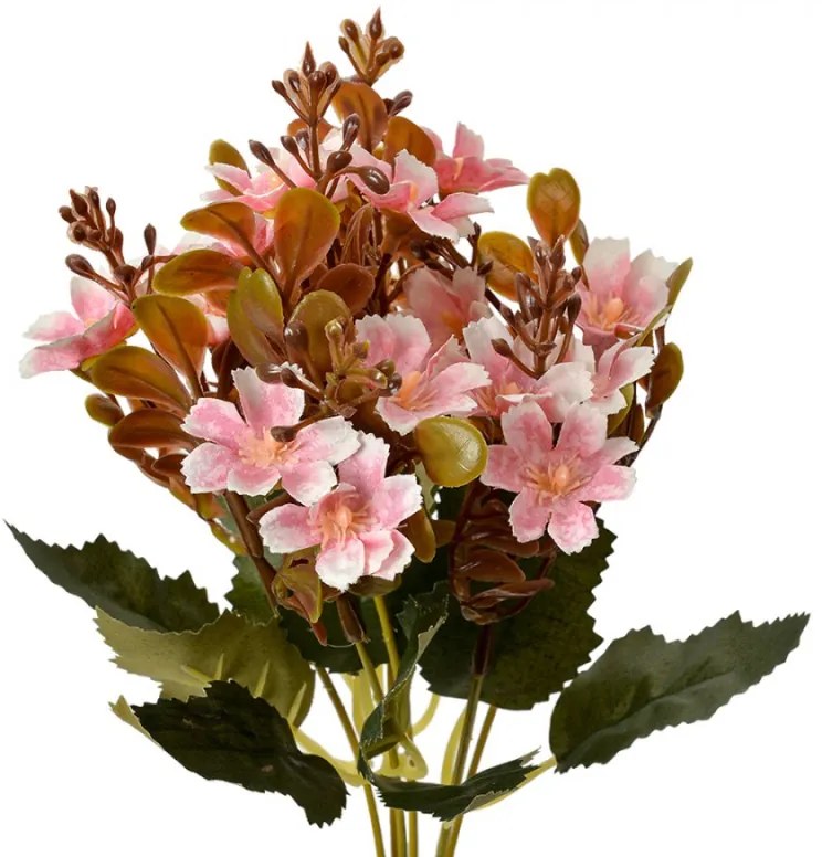 Umělá květina růžová Florieke – 33 cm