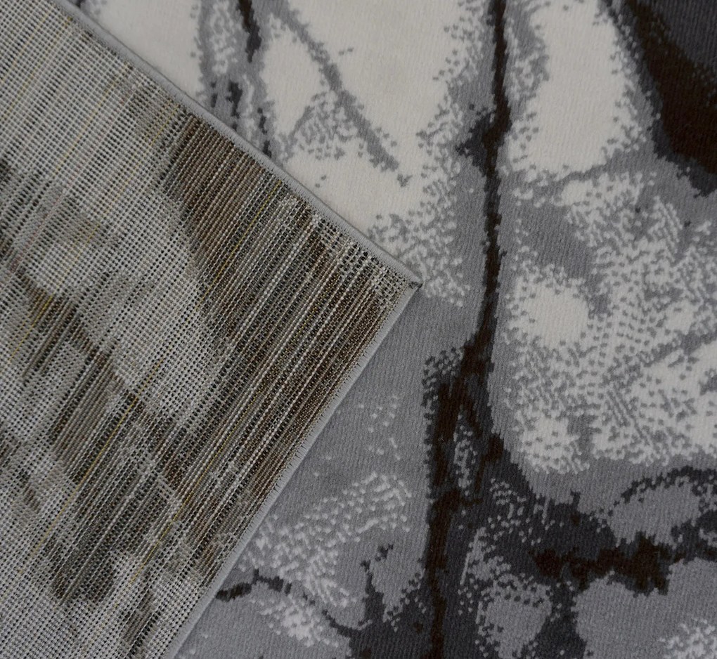 BE Koberec Lotus 9302 GREY - šedý obdélníkový Rozměr: 40x60 cm