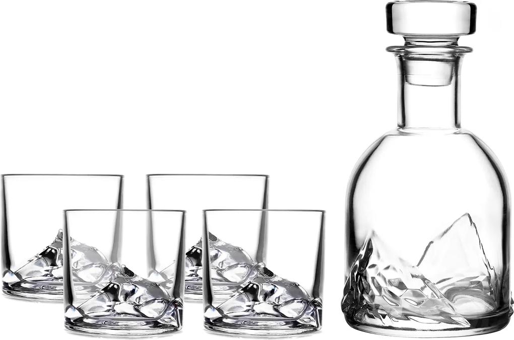 Karafa na whisky Everest se skleničkami 5 dílů