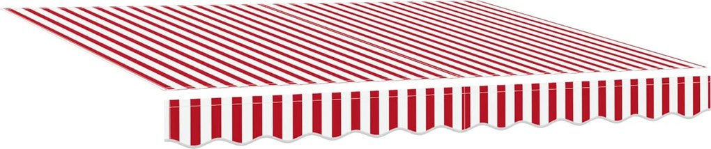 Stahovací markýza Červená a Bílá 300 x 250 cm 3329989