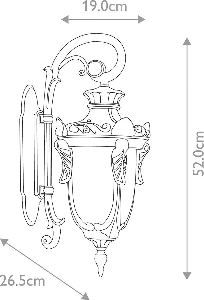 Venkovní retro lucerna na fasádu Elstead PHILADELPHIA 2-M-OB