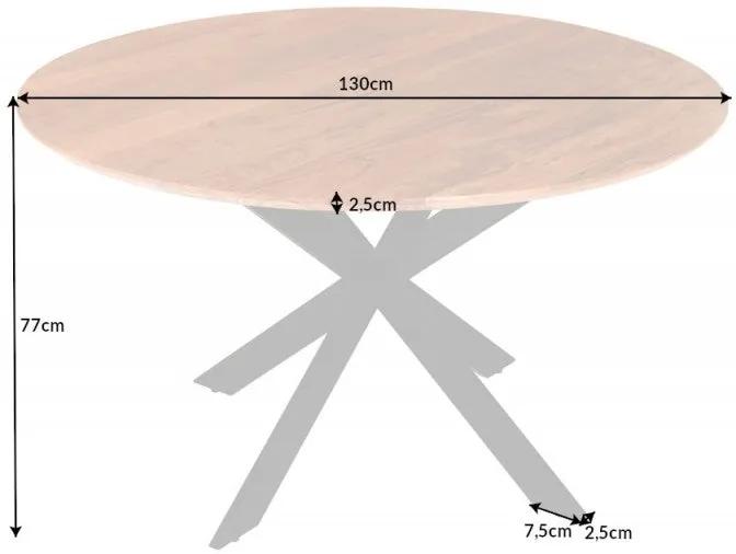 Jídelní Stůl Galaxy 130 cm Akátový Kulatý