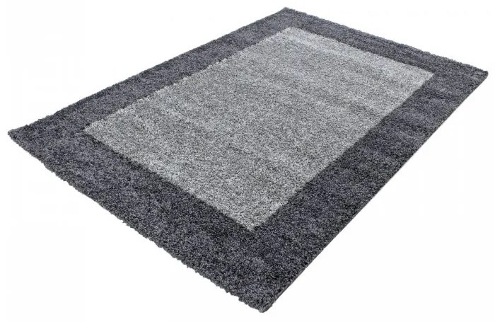 Vopi | Kusový koberec Life Shaggy 1503 grey - Kulatý průměr 120 cm