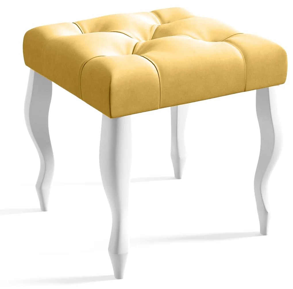 Malá čalouněná lavice 40x40 cm Elio Barva: Žlutá - Trinity 18