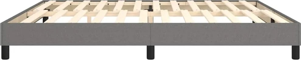 Rám postele s boxspringem tmavě šedý 200 x 200 cm textil 3120541