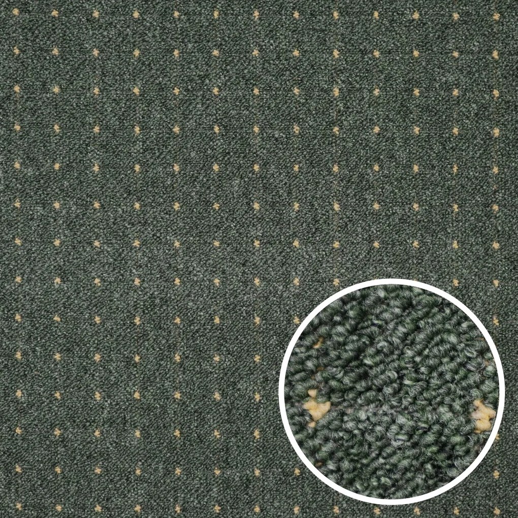 Condor Carpets, Metrážový koberec Udinese zelený - neúčtujeme odřezky z role, na míru, šíře 4m, zelená, filc, chodba / předsíň