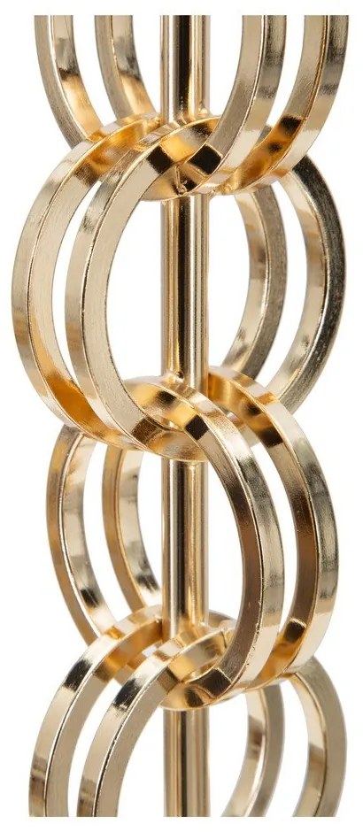 Stolní lampa v černo-zlaté barvě Mauro Ferretti Glam Rings, výška 54,5 cm