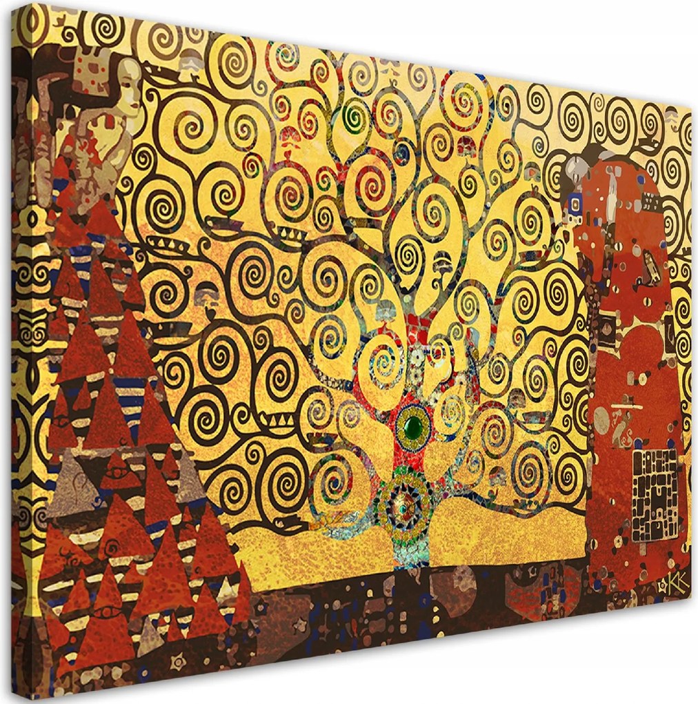 Obraz na plátně, Gustav Klimt Strom života 100x70