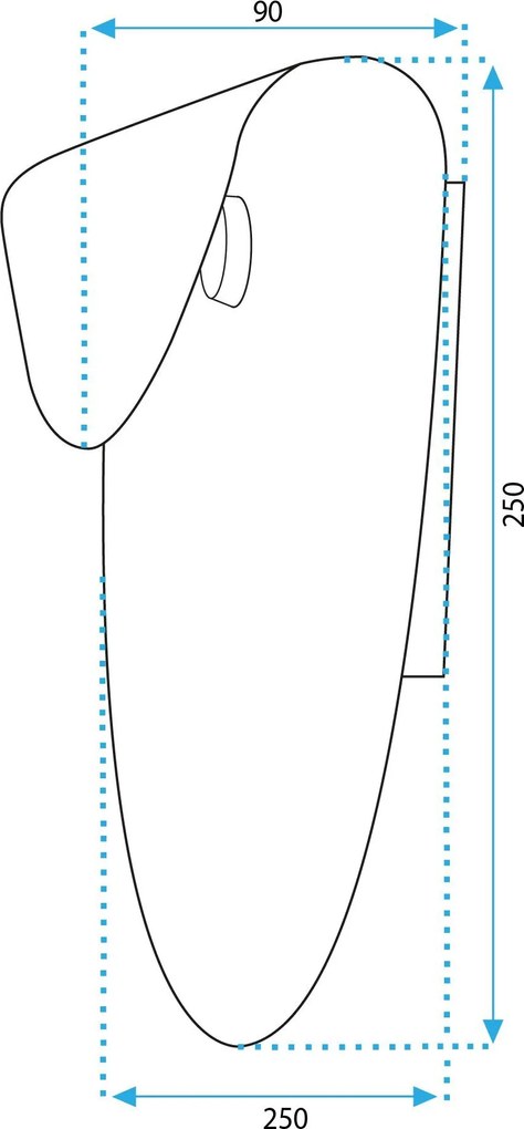 Toolight Rea, Nástěnné svítidlo LED APP1431-W Old Gold, OSW-07986