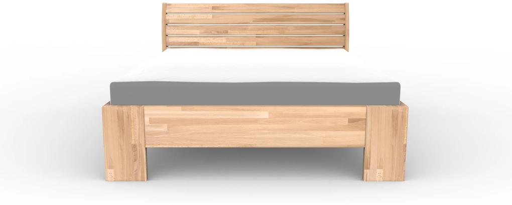 Masivní postel CURYCH - Solwo Design Dřevo a odstín oleje: BUK Cink - Olej odstín BO103, Rozměr spací plochy: 160x200