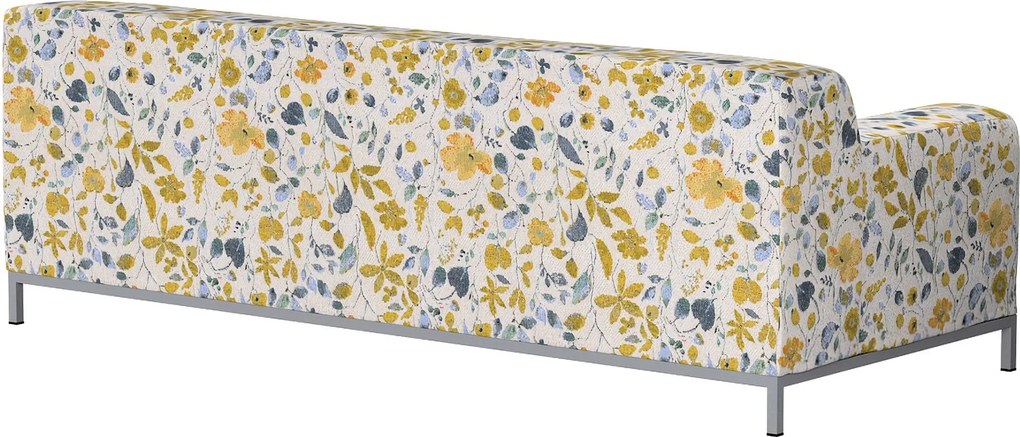 Potah na pohovku IKEA  Kramfors 3-místná barva žlutá látka pletený vzor, vzorované