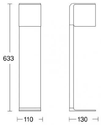 Steinel 055486 - LED Venkovní lampa se senzorem CUBO LED/9,5W/230V IP44