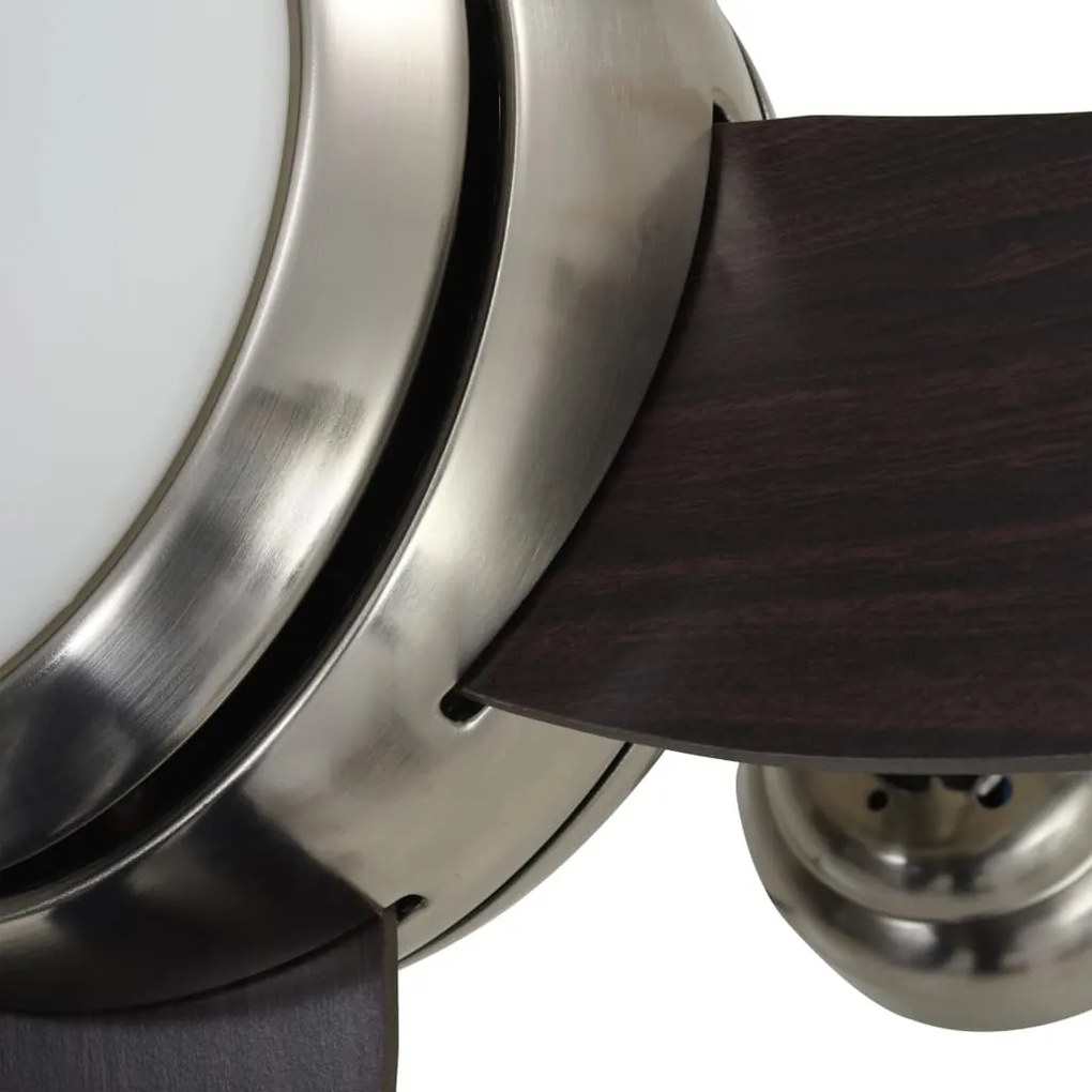 vidaXL Ozdobný stropní ventilátor se světlem 128 cm [50538] Barva: světle hnědá