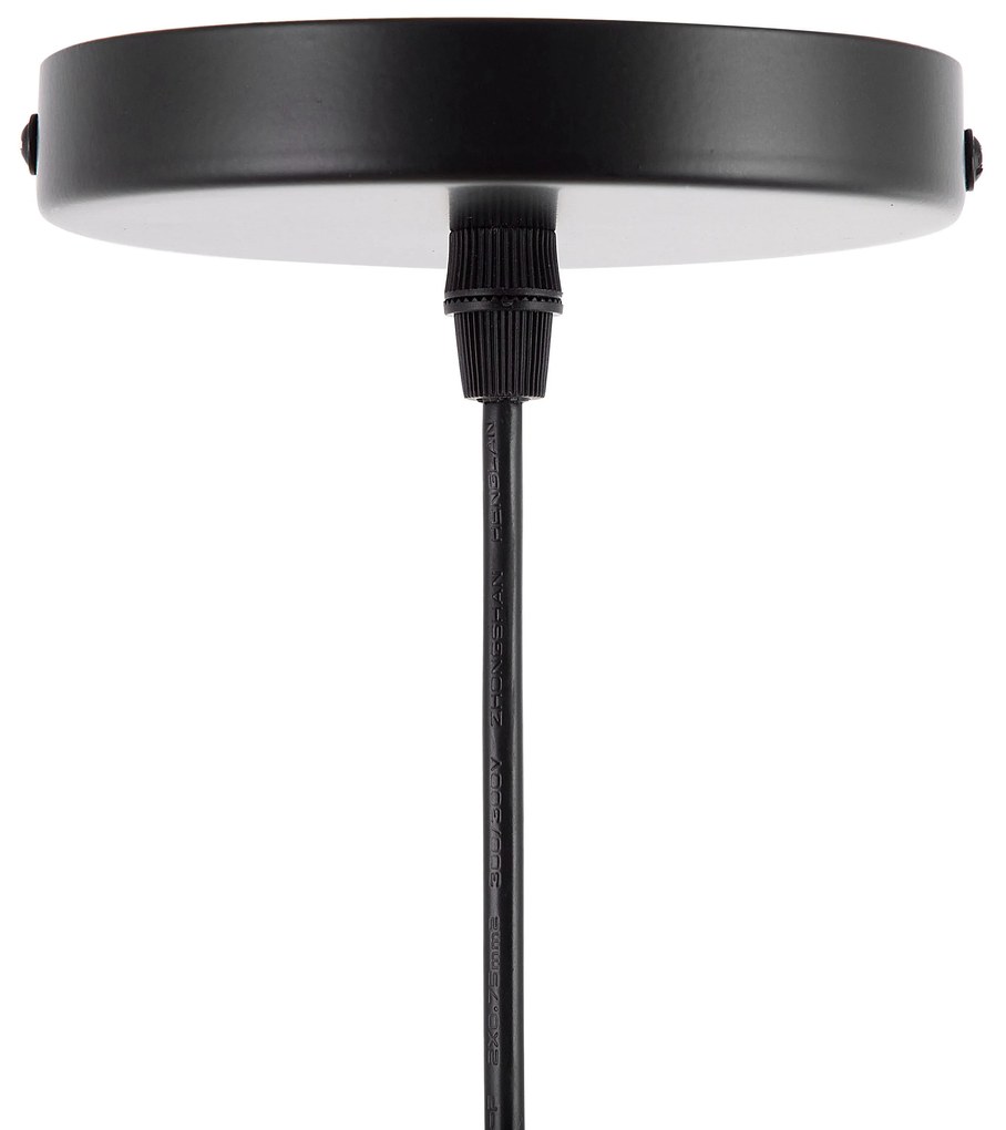 Černá závěsná lampa MUGA Beliani