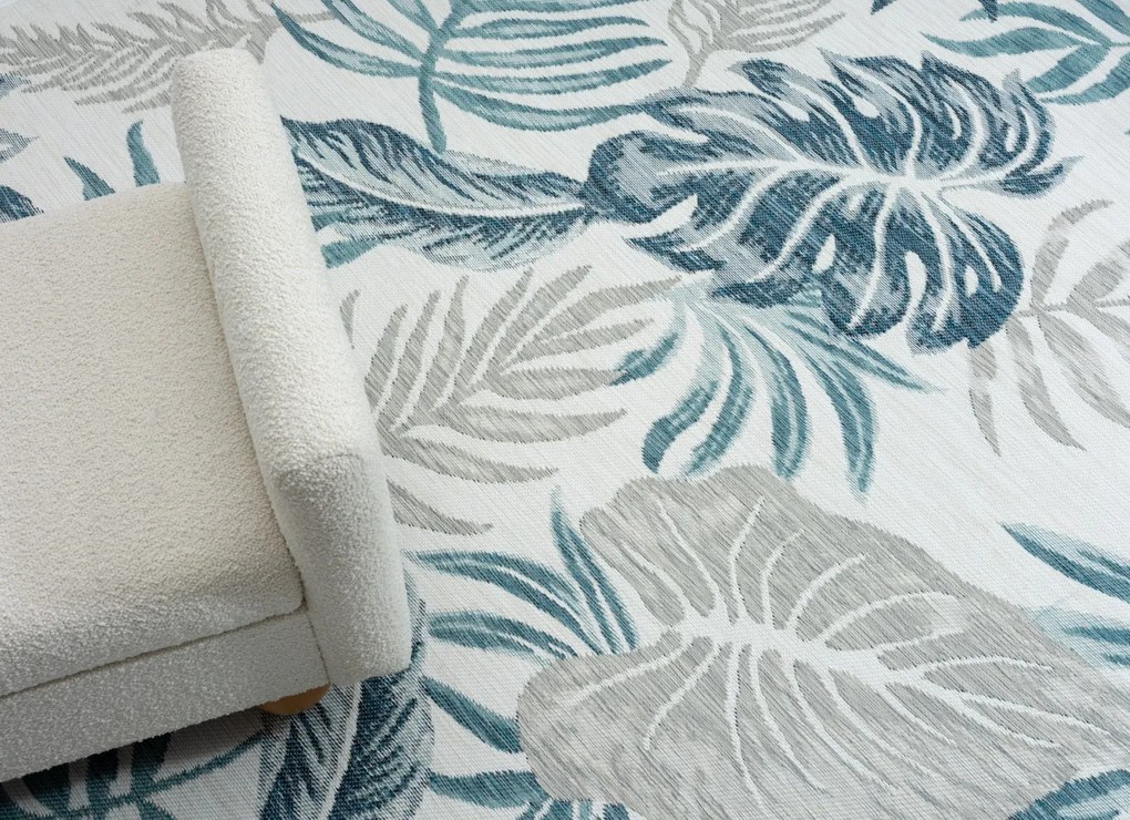 My Flair, Kusový koberec Coral blau – na ven i na doma, 160x230, modrá, chodba / předsíň