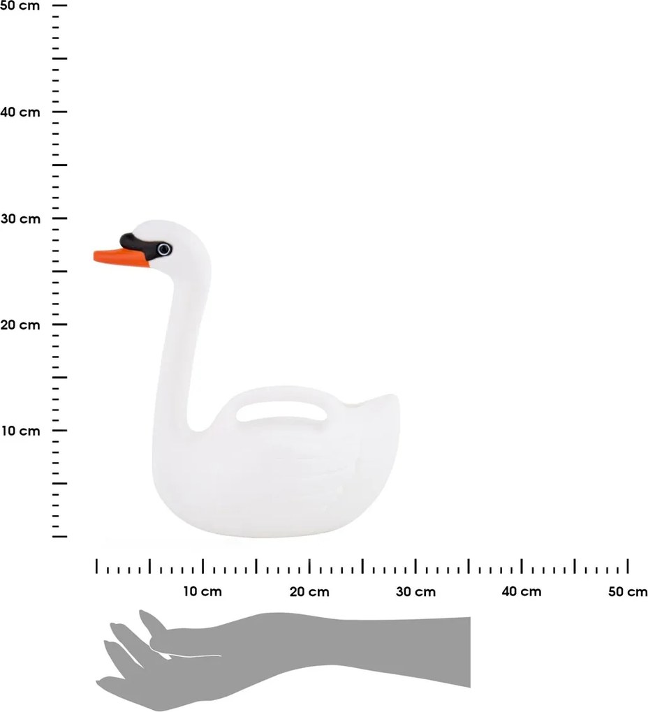 Dětská konev na zalévání Swan, 2 l, bílá