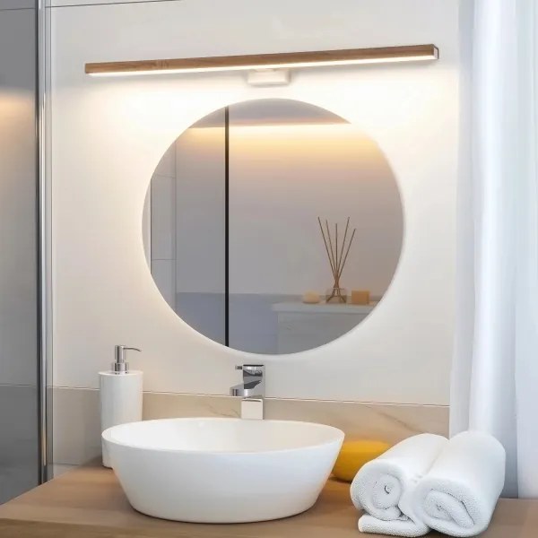 Brilagi-LED Koupelnové osvětlení zrcadla WOODY MIRROR LED/15W/230V IP44 dub/bílá