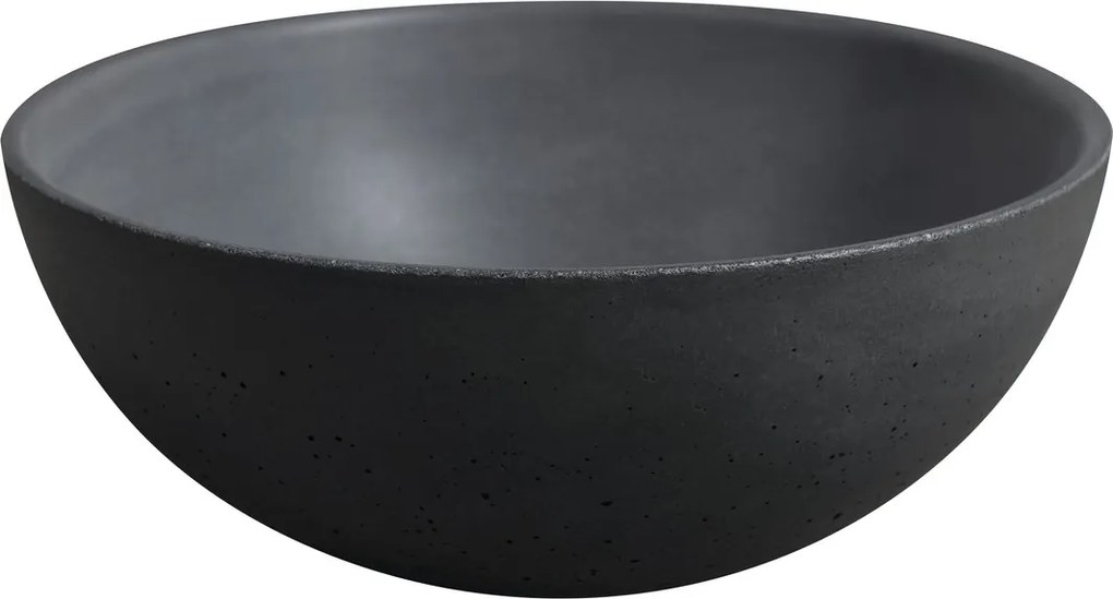 Sapho Sapho, MINOR betonové umyvadlo na desku, průměr 26cm, antracit, MR26016