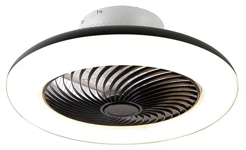 Stropní ventilátor černý vč. LED s dálkovým ovládáním - Clima