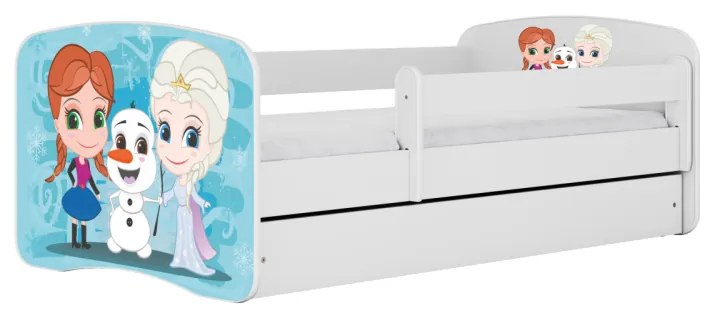 Dětská postel Babydreams Sněhové princezny bílá