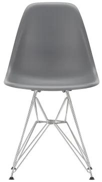 Eames Plastic Chair DSR chrom grafitová bílé na tvrdou podlahu Vitra
