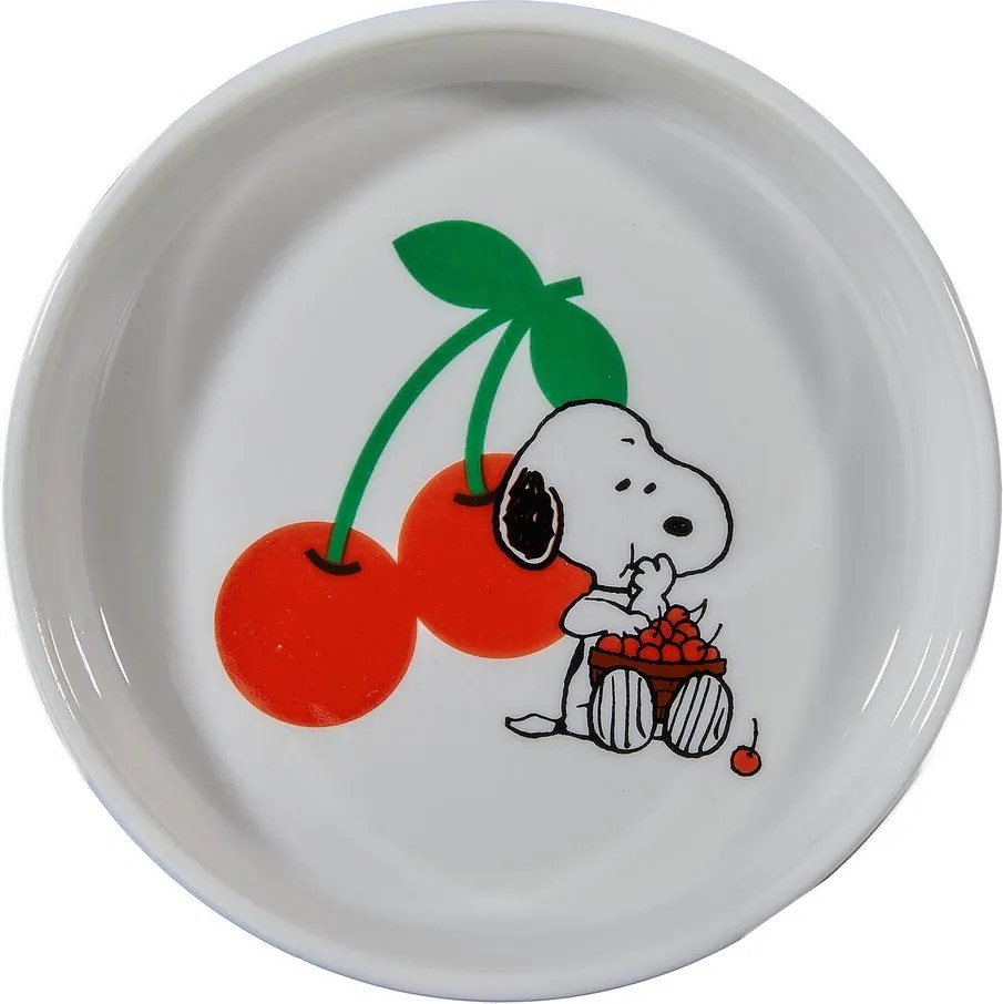PEANUTS Talířek na šperky kulatý Snoopy a třešně 10 cm