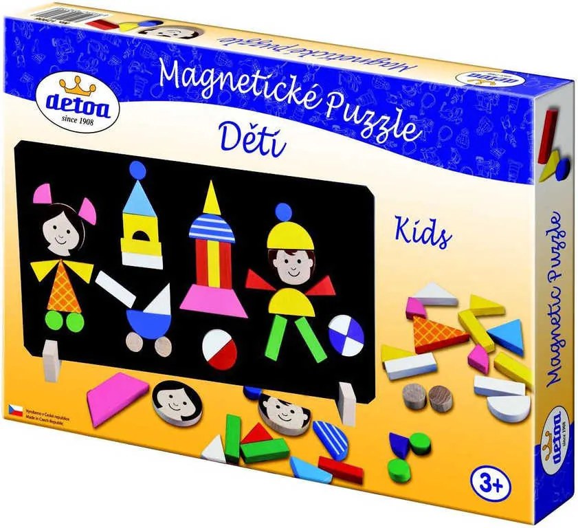 DETOA Puzzle děti magnetické * DŘEVĚNÉ HRAČKY * dt12906