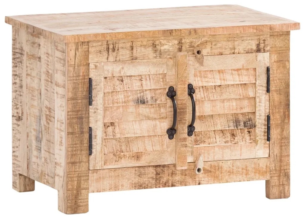 furniture-nabytek.cz - Masivní lavice Carino z mangového dřeva, lakovaná, přírodní barva
