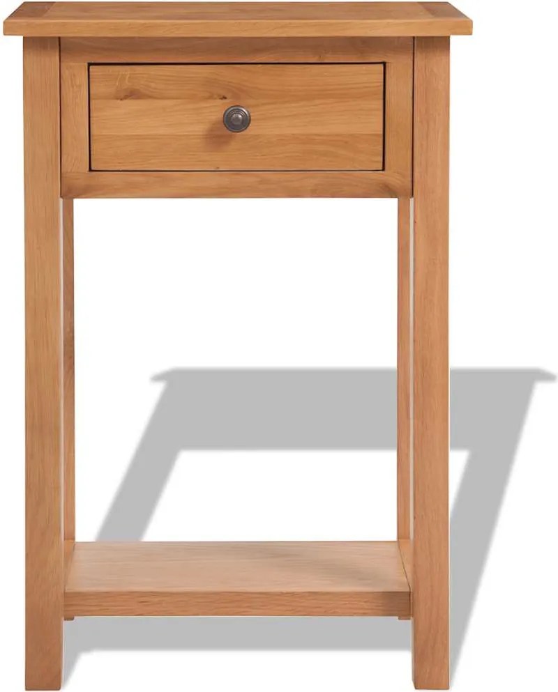 Konzolový stolek 50 x 32 x 75 cm masivní dubové dřevo 243932