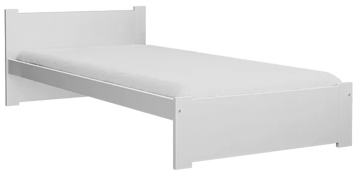 Postel IKAROS 90 x 200 cm, bílá Rošt: Bez roštu, Matrace: Matrace Coco Maxi 20 cm