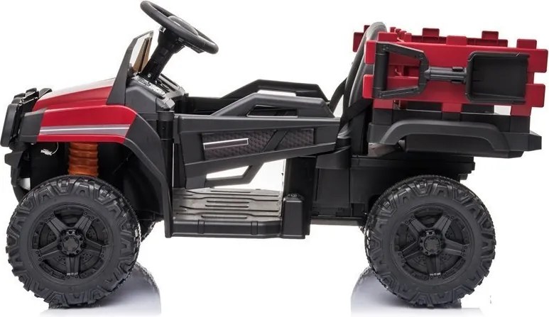 LEAN CARS Bateriové autíčko BDM0926 LED MP3 dálkové červené