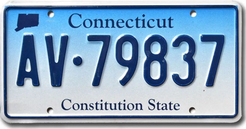 Americká SPZ Connecticut Constitution State AV-79837