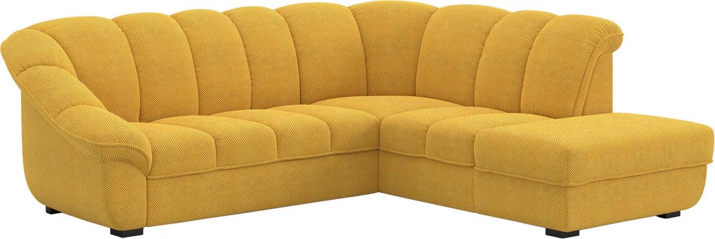 XXXLutz SEDACÍ SOUPRAVA, textil, hořčicově žlutá Welnova - Sedací soupravy - 000552050101