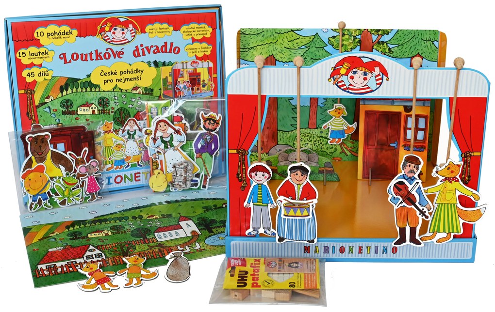 MARIONETINO – Loutkové divadlo: České pohádky (15 loutek)