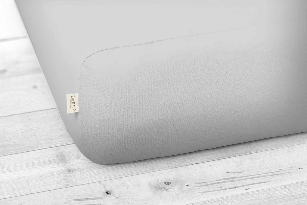 Jersey prostěradlo světle šedé na výšku matrace do 20 cm Velikost: 140 x 220