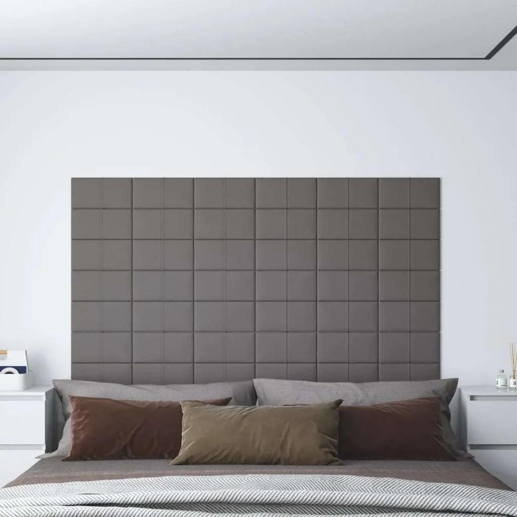 vidaXL Nástěnné panely 12 ks 30 x 15 cm textil 0,54 m² [344016] Barva: Tmavě zelená