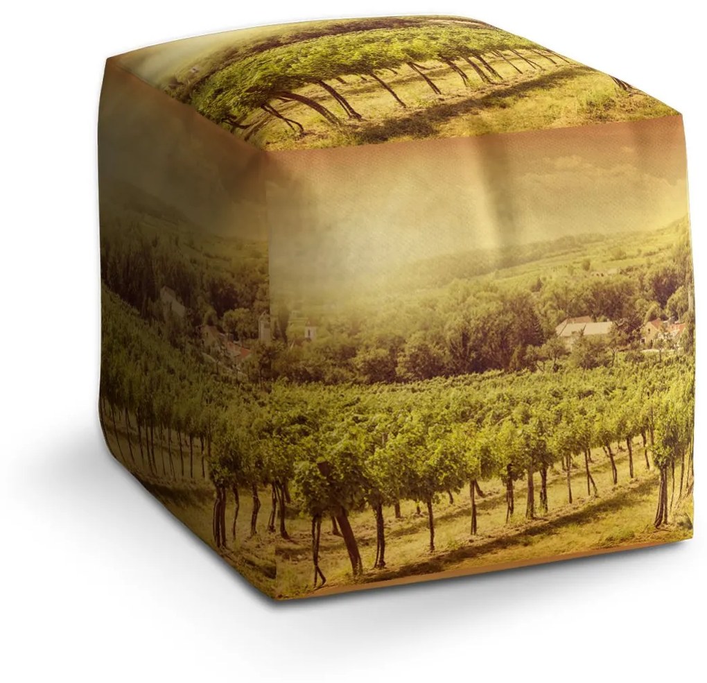 Sablio Taburet Cube Vinice: 40x40x40 cm