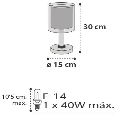 Dalber D-41411E - Dětská stolní lampička CLOUDS 1xE14/40W/230V