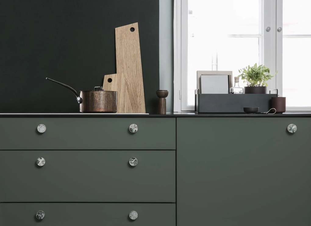 Ferm Living Designový truhlík Plant Box Small Cashmere, béžová barva, kov