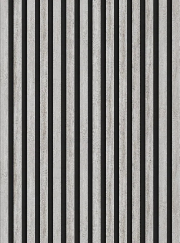 Mexen Lam-F, akustické stěnové lamely 275 × 31,5 cm, filc 6 mm, dub ledový, S105-275317-2812-061