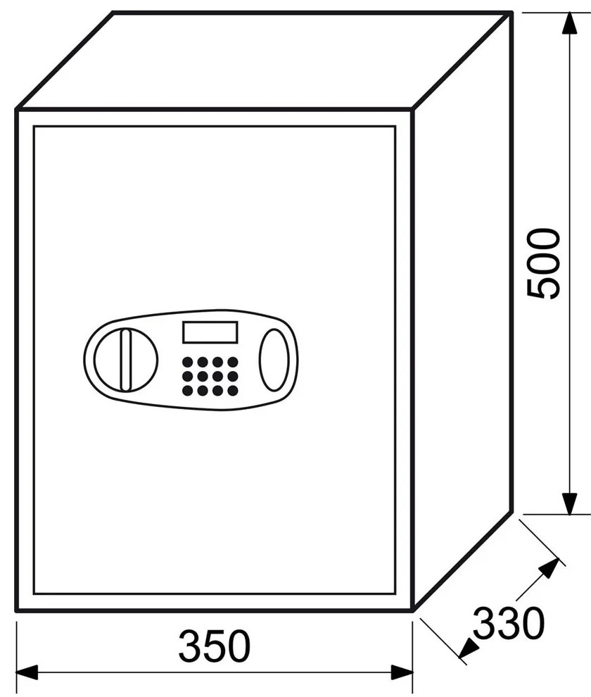 VMBal Nábytková schránka s elektronickým zámkem - VELKÁ