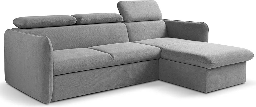 Malá sedací souprava SLIM | 235x179 cm | PRAVÁ | žlutá | rozkládací + úložný prostor | VÝPRODEJ Z PRODEJNY