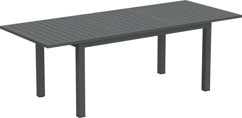 Rozkládací zahradní stůl Outsunny z hliníku 160/220x90 cm, odolný vůči povětrnostním vlivům, stůl na balkon, protiskluzový bufetový stůl pro 6-8 osob…