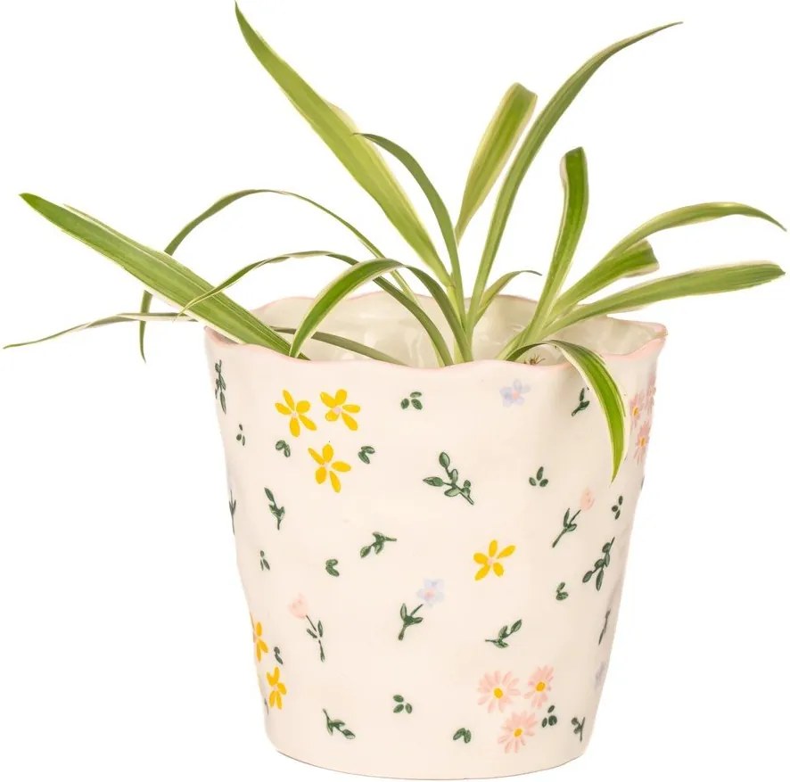 Kameninový obal na květináč ø 11 cm Ditsy Floral – Sass & Belle