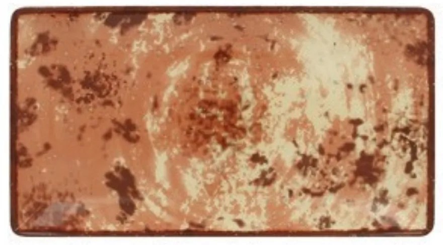 Talíř obdélný 33,5x18 cm Peppery, hnědý (edrg33pbr), Rak Porcelain